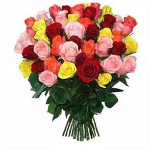 Buque 30 Rosas Coloridas