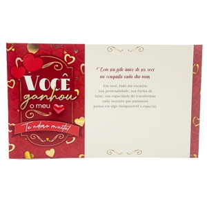 Cartão Você robou meu coração